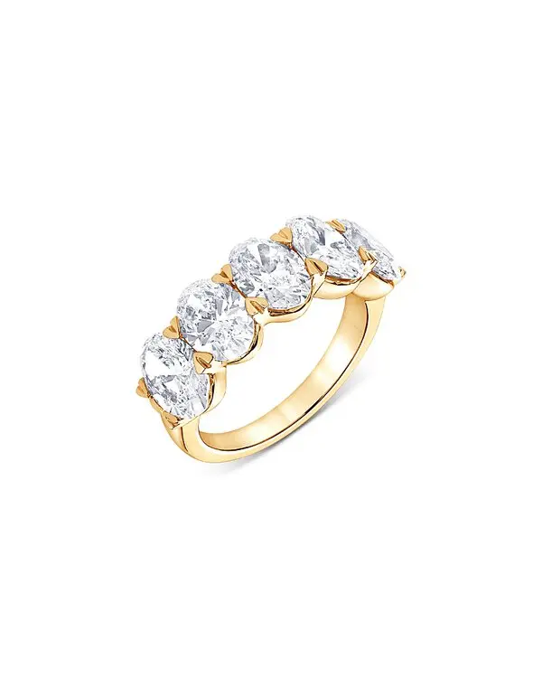 Bloomingdale'S Certified Lab Grown Diamond Oval Band, 5.0 Tcw - Gold