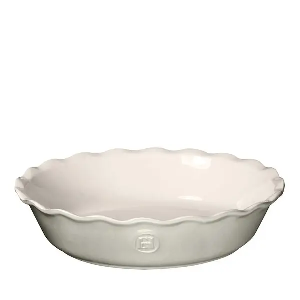 EMILE HENRY 9 Pie Dish - Pearl Gray