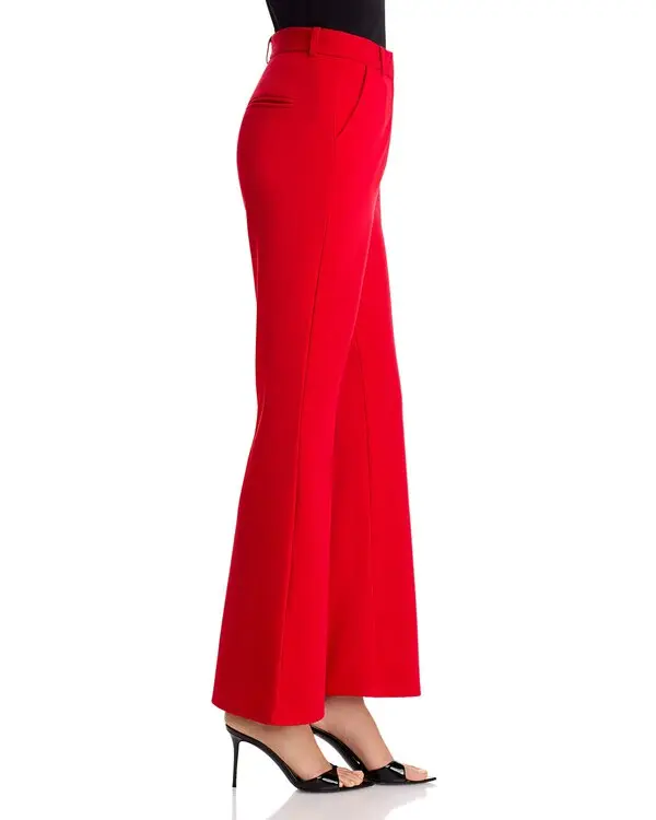 Aqua Crepe Flare Pants