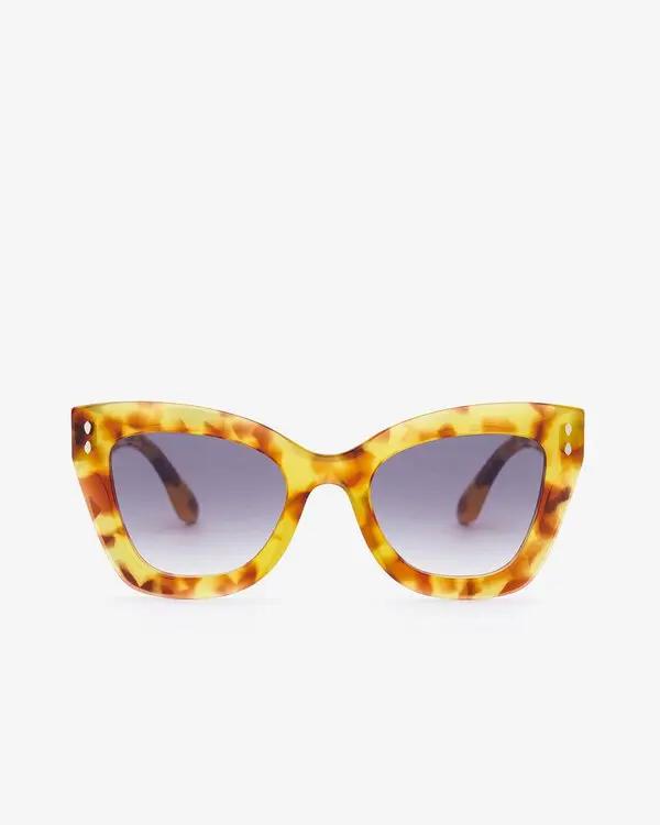 Isabel Marant Louny Butterfly Sunglasses - Havana Honey/dark Gray