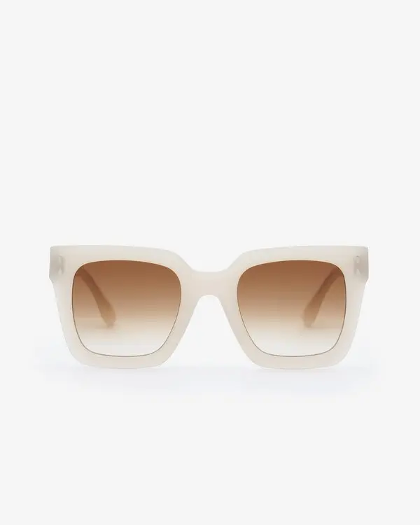 Isabel Marant Ekly Butterfly Sunglasses - Ivory/brown Shaded
