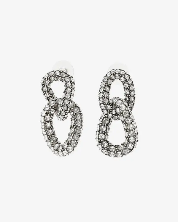Isabel Marant Funky Chain Link Earrings - Silver