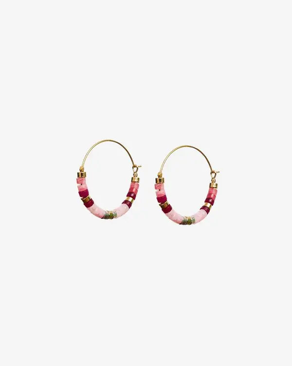 Isabel Marant Creole Hoop Earrings - Pink