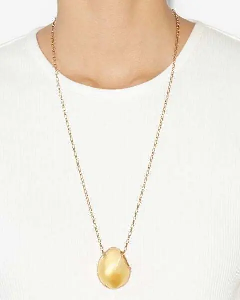 Isabel Marant Shiny Bubble Pendant Necklace - Gold