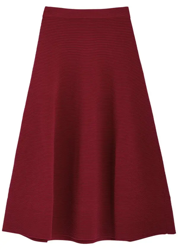 Jonathan Simkhai Jennifer Ribbed-knit Midi Skirt