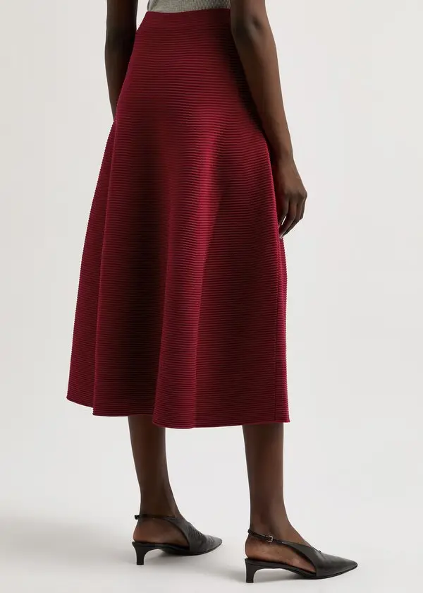 Jonathan Simkhai Jennifer Ribbed-knit Midi Skirt