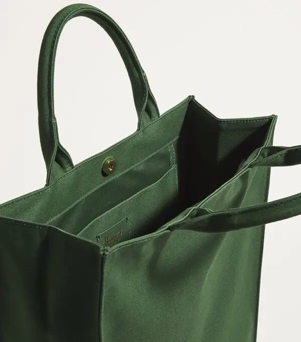 Harrods Medium Cotton Logo Tote Bag
