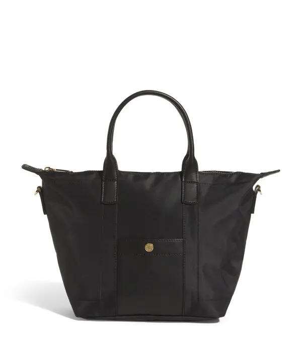 Harrods Grab Nylon Tote Bag - Black