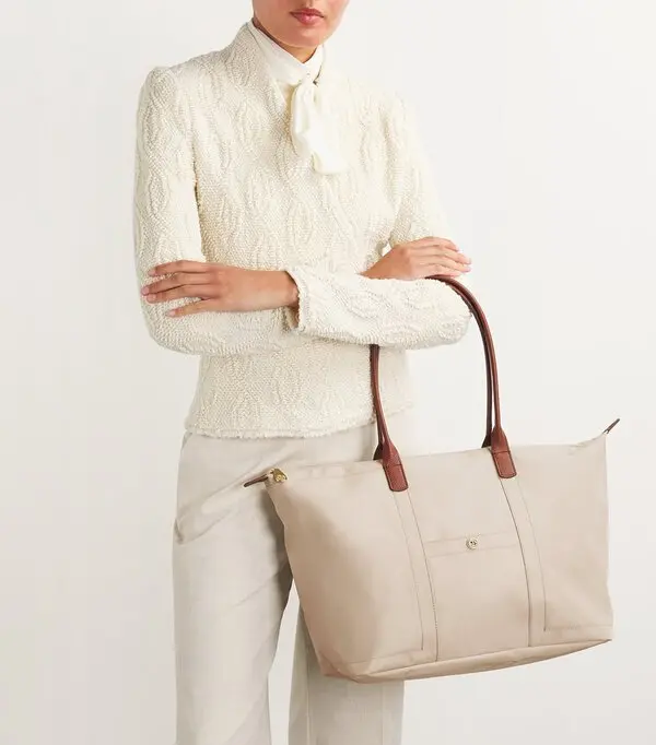 Harrods Nylon Tote Bag - Neutral