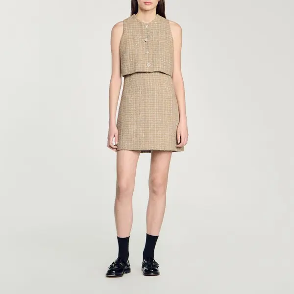 Sandro Tweed Mini Dress