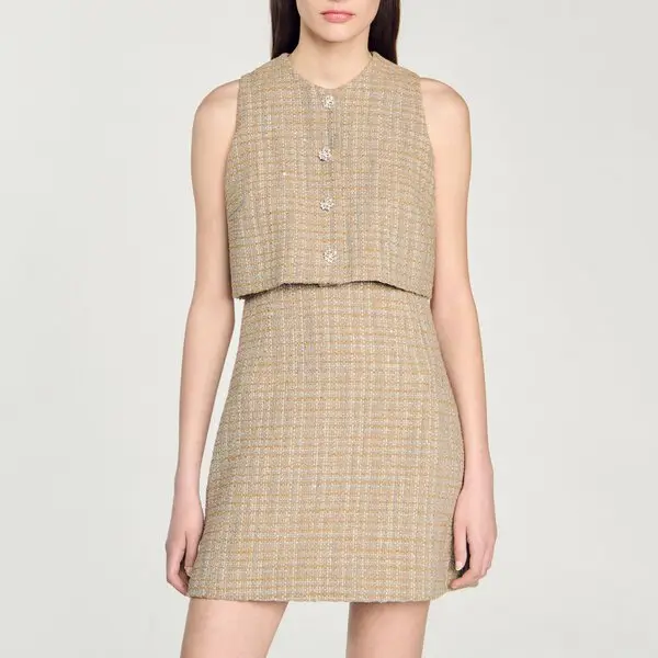Sandro Tweed Mini Dress
