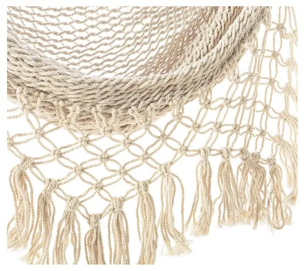 CASTAWAY LIVING Macrame Fringe Design Swing