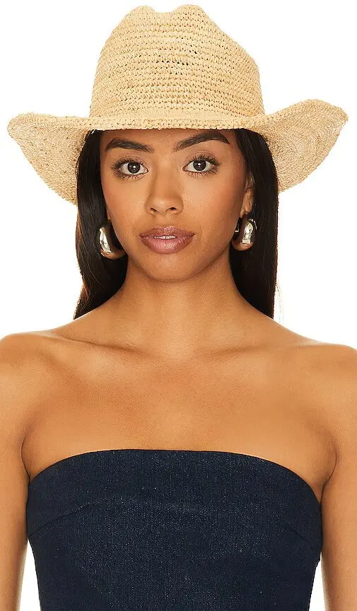 Lack Of Color Raffia Cowboy Hat - Neutral