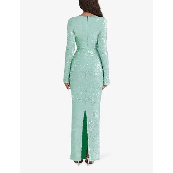 house of cb green sequin dress House of CB | Dresses | House Of Cb Cristobal Iridescent Sequin Mini Dress  Green Blue M