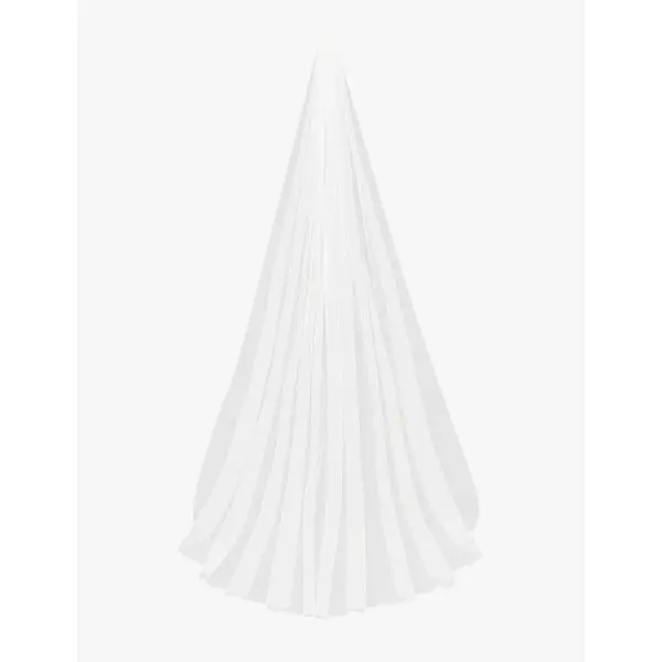 House Of Cb Leone Tulle And Satin Veil - White
