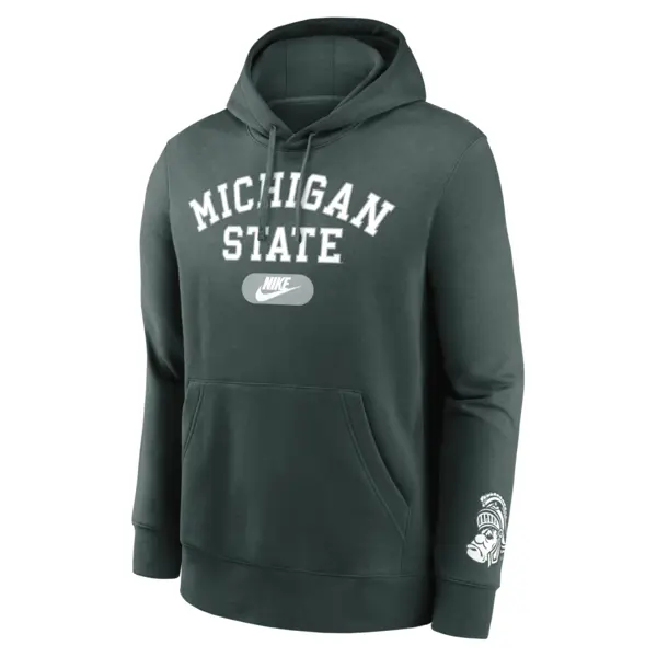 Nike Michigan State Spartans Legacy Club Foundational College Pullover Hoodie