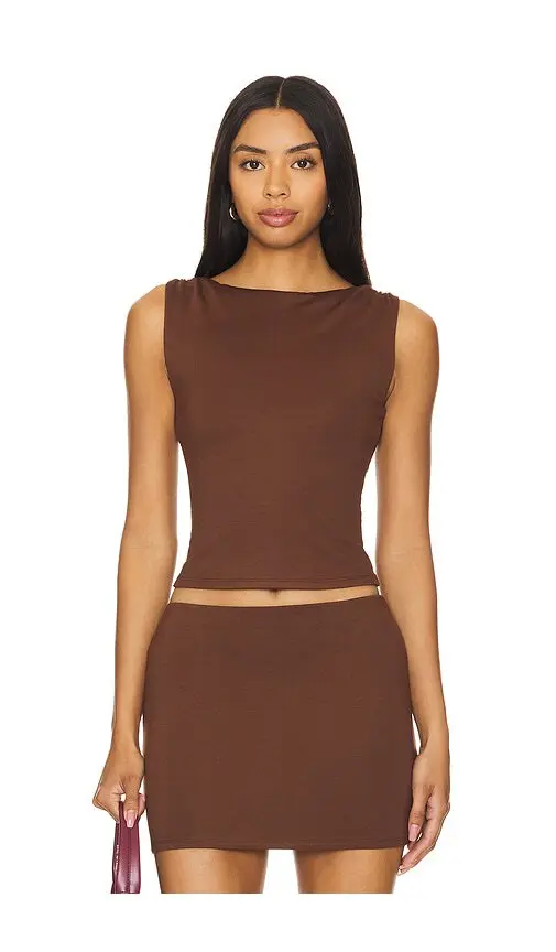 LOVERS AND FRIENDS Lainey Top - Brown