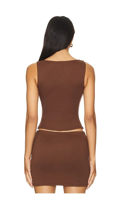 LOVERS AND FRIENDS Lainey Top - Brown
