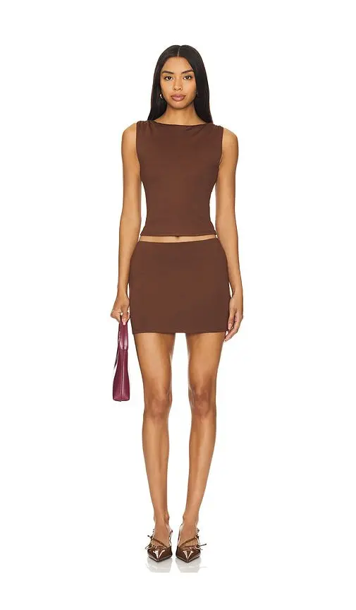 LOVERS AND FRIENDS Lainey Top - Brown