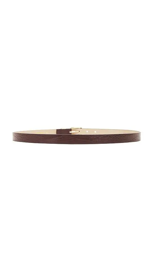 PETIT MOMENTS Sleek Belt - Brown Croc
