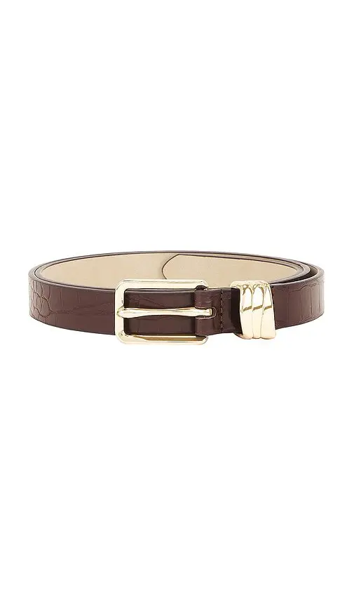PETIT MOMENTS Sleek Belt - Brown Croc