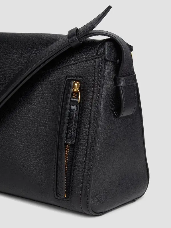 Mcm Diamant 3d Leather Shoulder Bag - Black