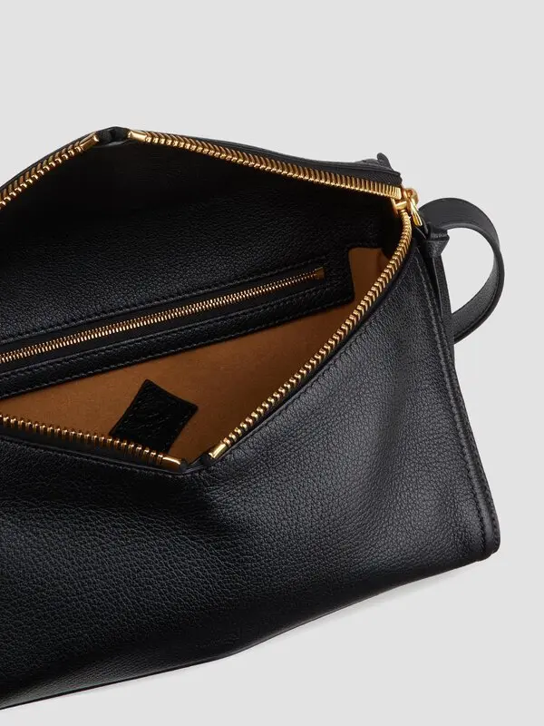 Mcm Diamant 3d Leather Shoulder Bag - Black