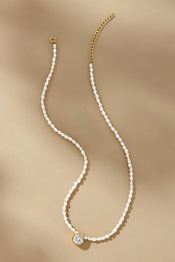KOZAKH Rosario Spinel Necklace - Pearl