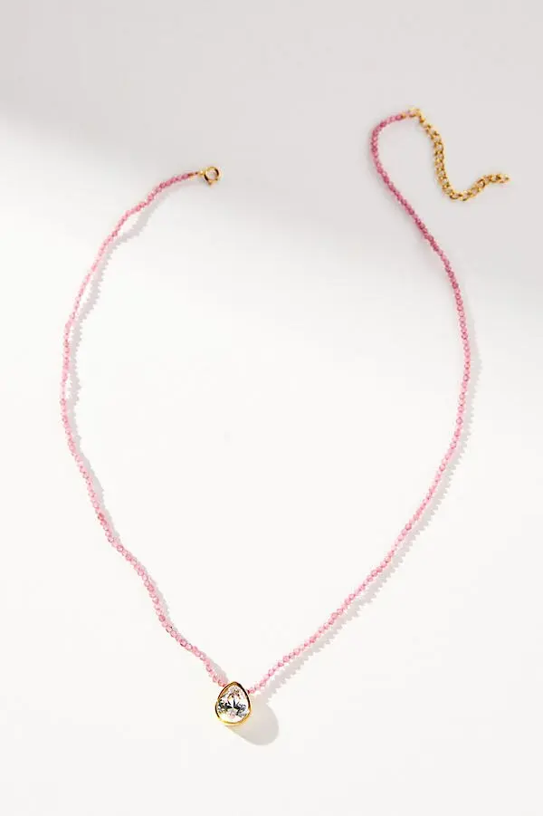 KOZAKH Rosario Spinel Necklace - Pink