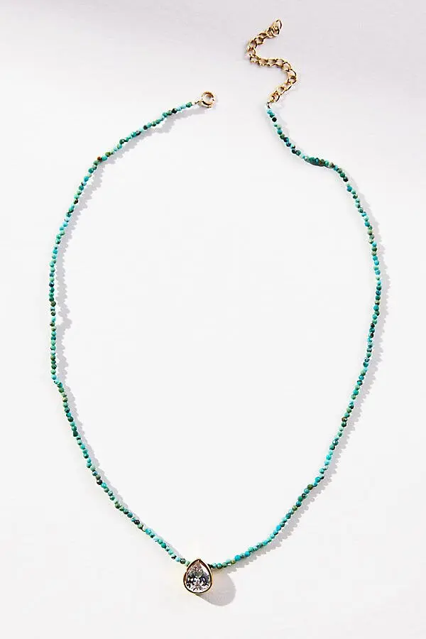 KOZAKH Rosario Spinel Necklace - Turquoise