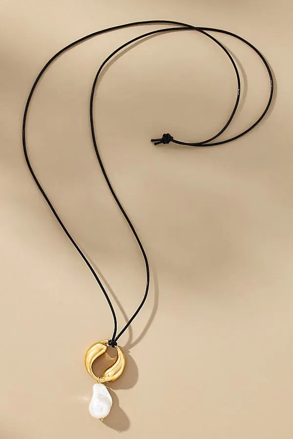 KOZAKH Spiral Drop Necklace - Gold