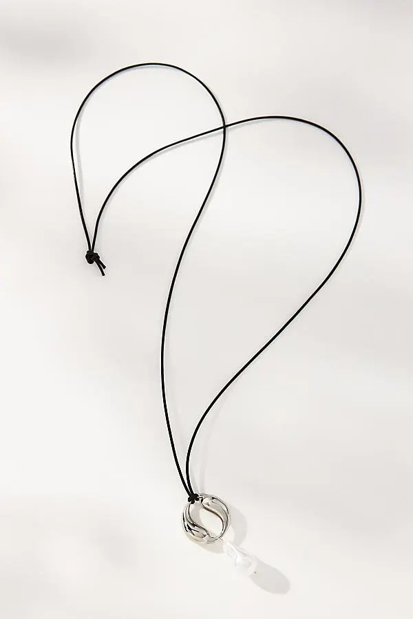 KOZAKH Spiral Drop Necklace - Silver
