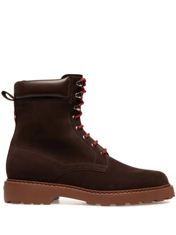Bally Lace-up Suede Boots