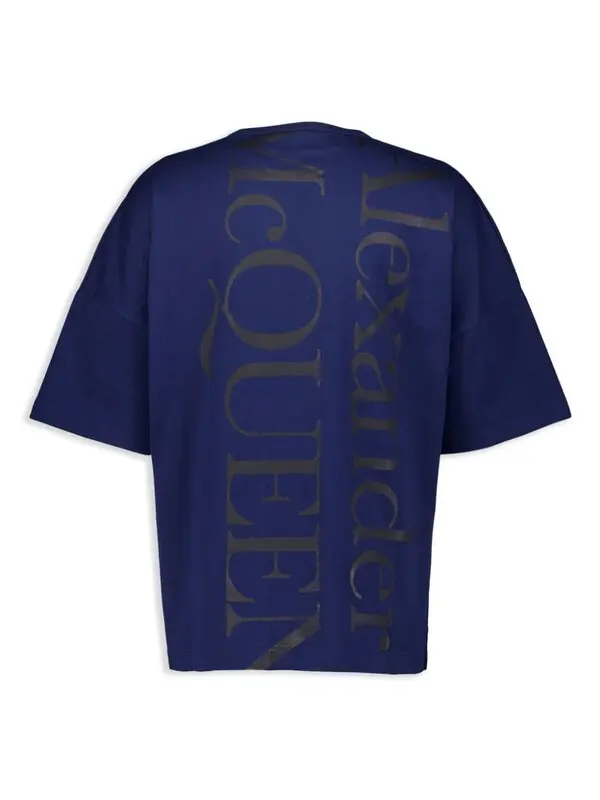 Alexander McQueen Exploded Logo T-shirt - Blue