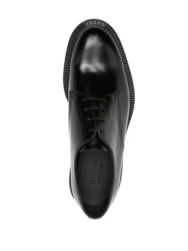 Gucci Logo-lettering Derby Shoes