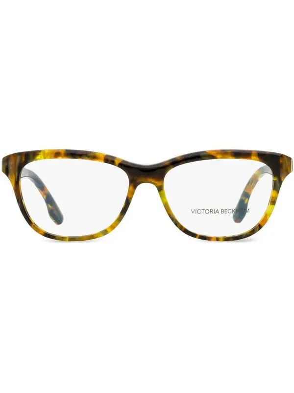Victoria Beckham Rectangle-frame Glasses - Brown