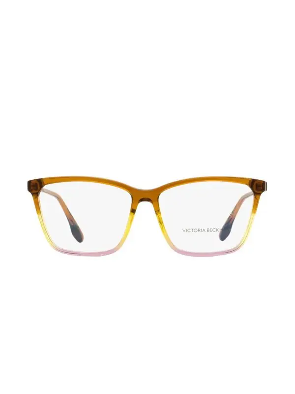 Victoria Beckham Rectangle-frame Glasses - Brown