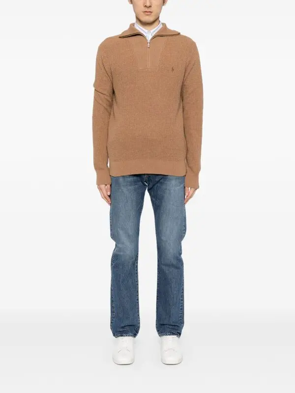 Polo Ralph Lauren Pony-embroidered Waffle-knit Jumper