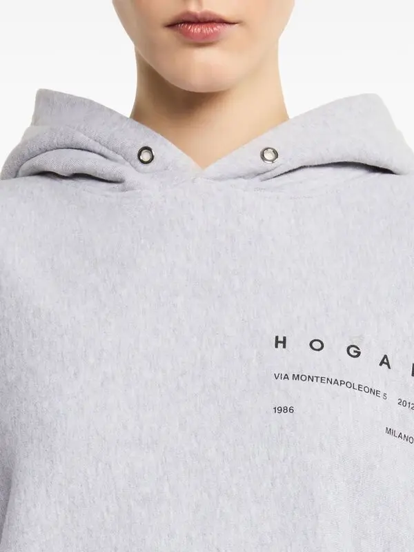 Hogan Logo-print Cotton Hoodie
