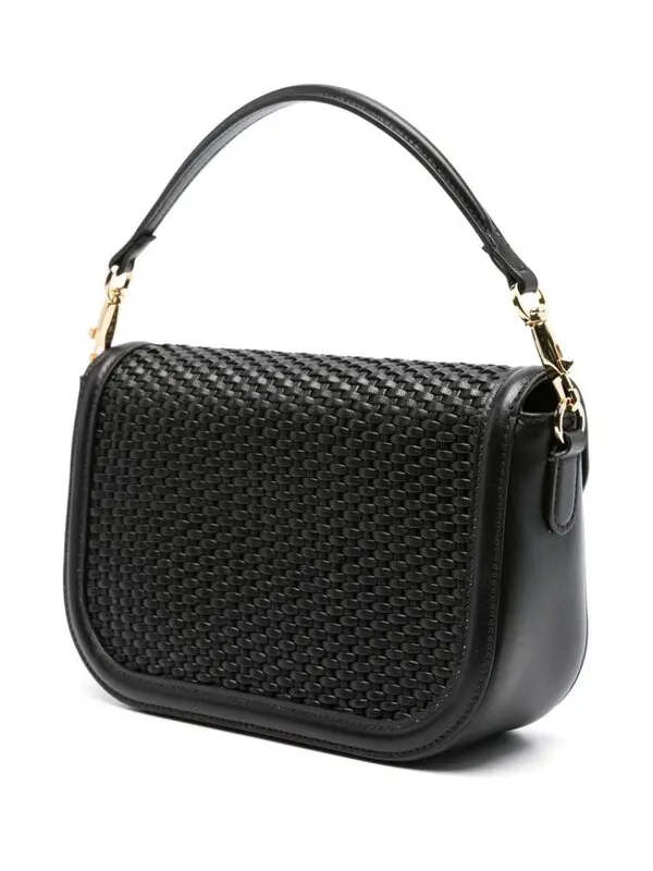 Valentino Garavani Woven Shoulder Bag - Black