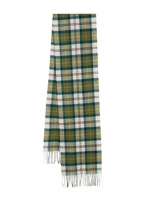 Barbour Tartan Lambswool Scarf - Green