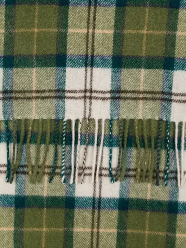 Barbour Tartan Lambswool Scarf - Green