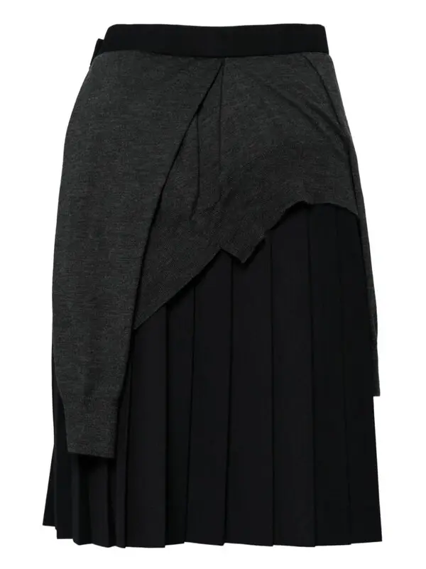 Kolor Asymmetric Layered Midi Skirt