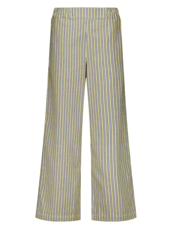 PAULA Striped High-waisted Trousers