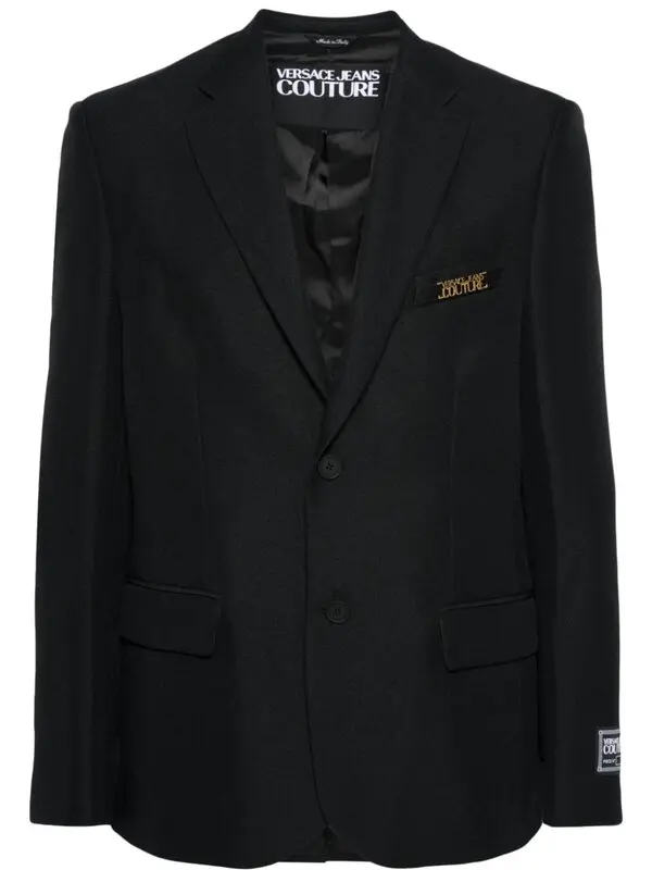 Versace Logo-appliqué Blazer