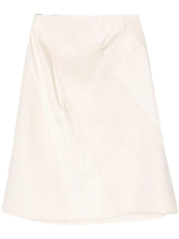 JIL SANDER Panelled Midi Skirt - Neutrals