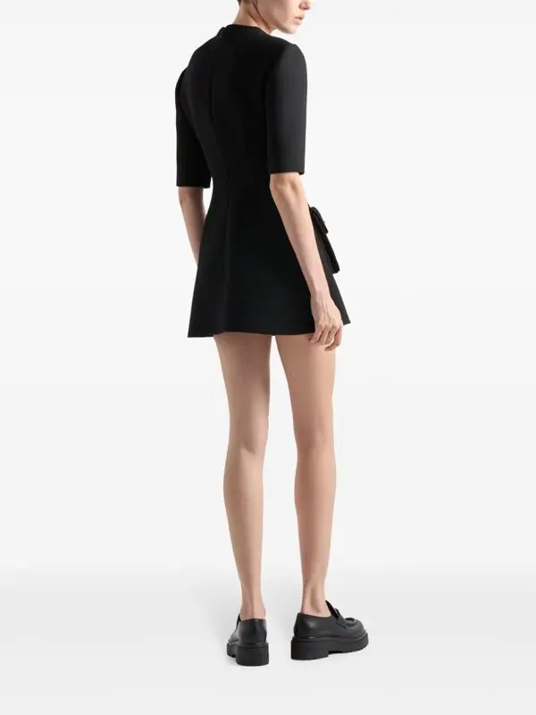 Prada Natté Mini Dress - Black