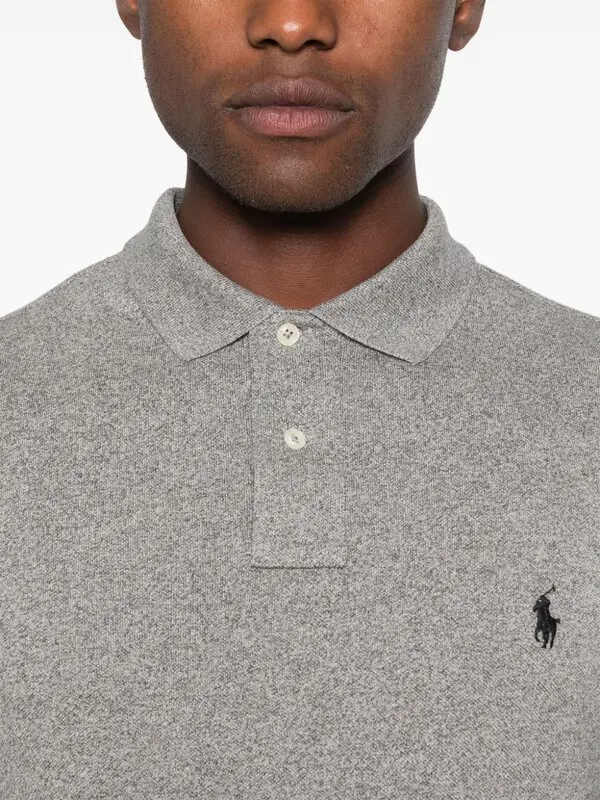 Polo Ralph Lauren Polo-pony-motif Polo Shirt - Grey
