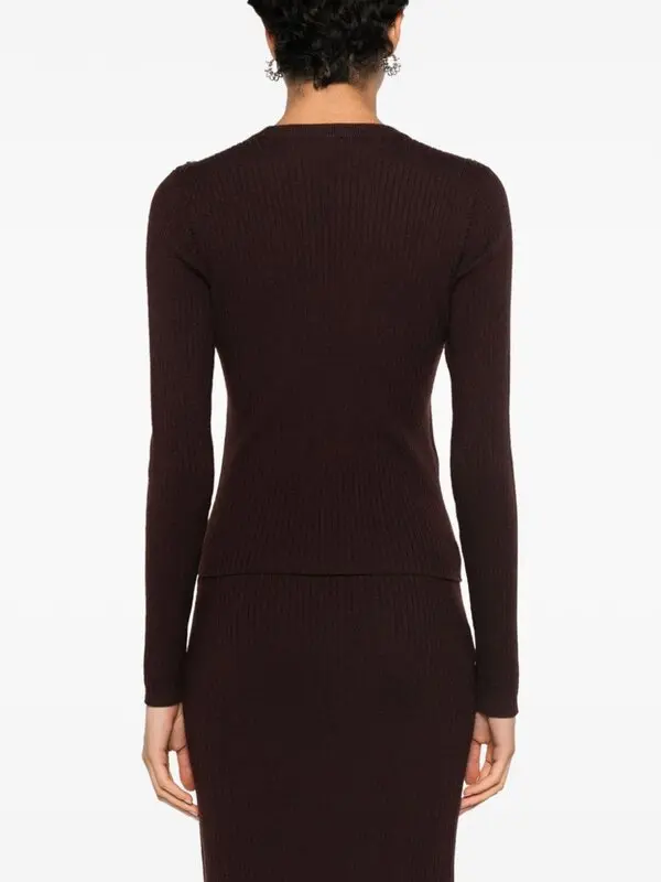 Pinko Love Birds-motif Sweater - Brown