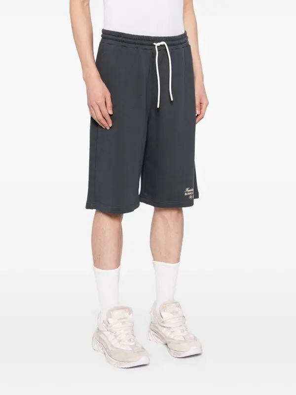 MSGM Printed Organic Cotton Track Shorts